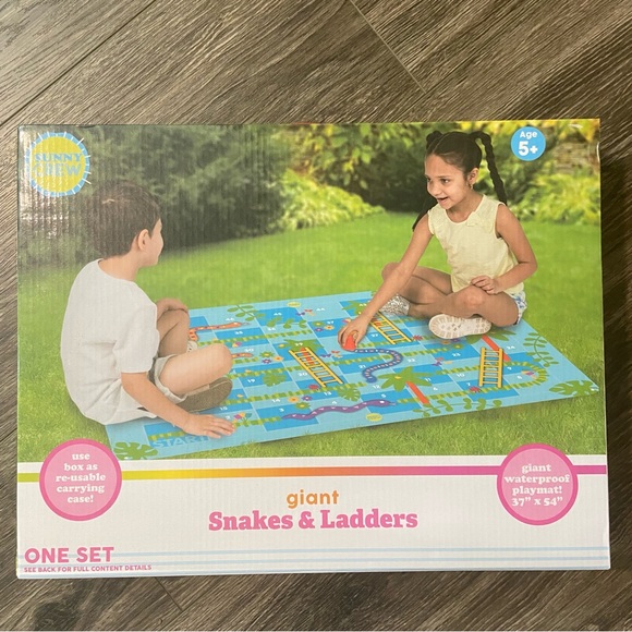sunny crew | Games | Nwt Sunny Crew Giant Snakes And Ladders Game Ages ...